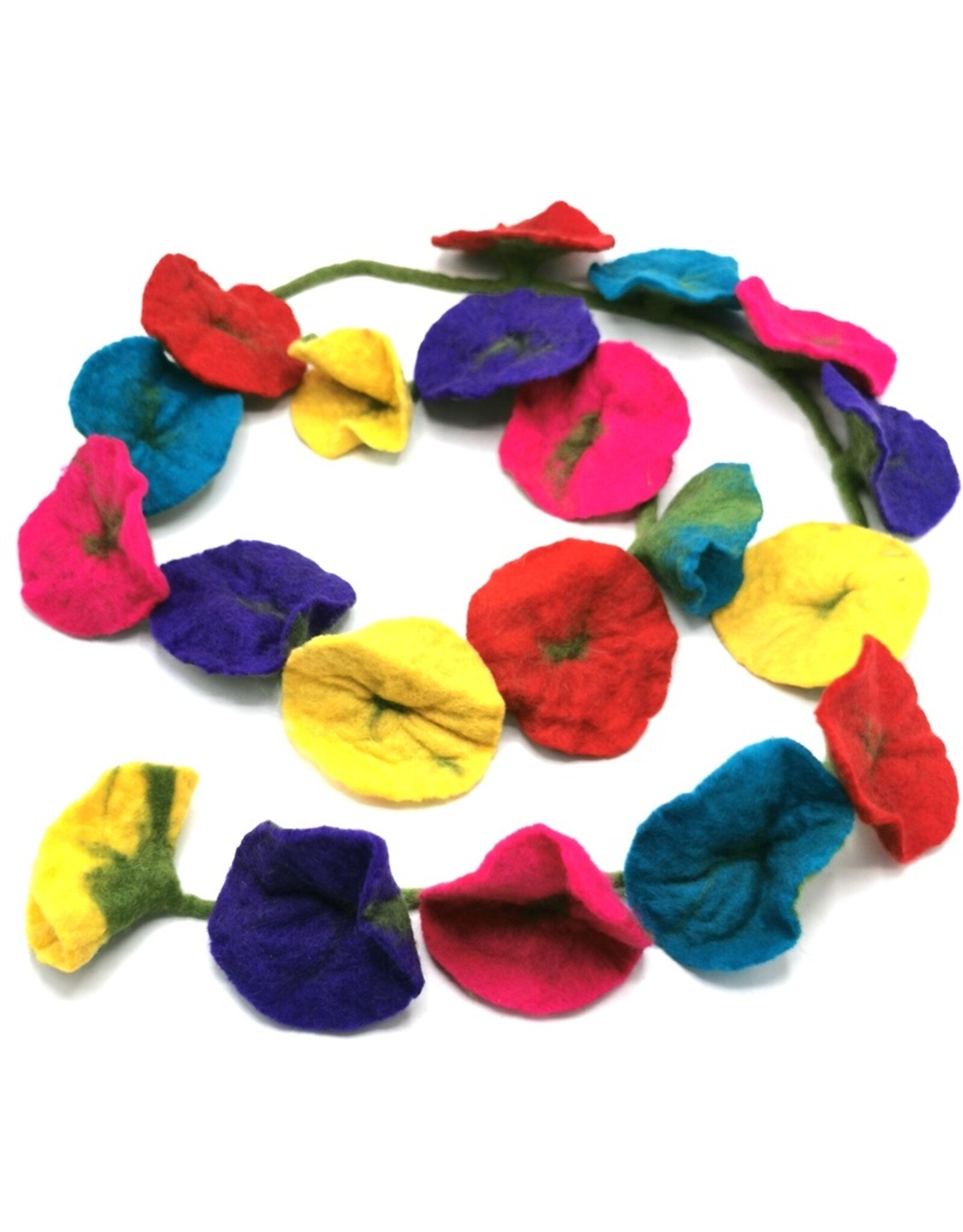 Vilten Bloemen Slinger Regenboog ca. 180cm | Boutique Trukado ...