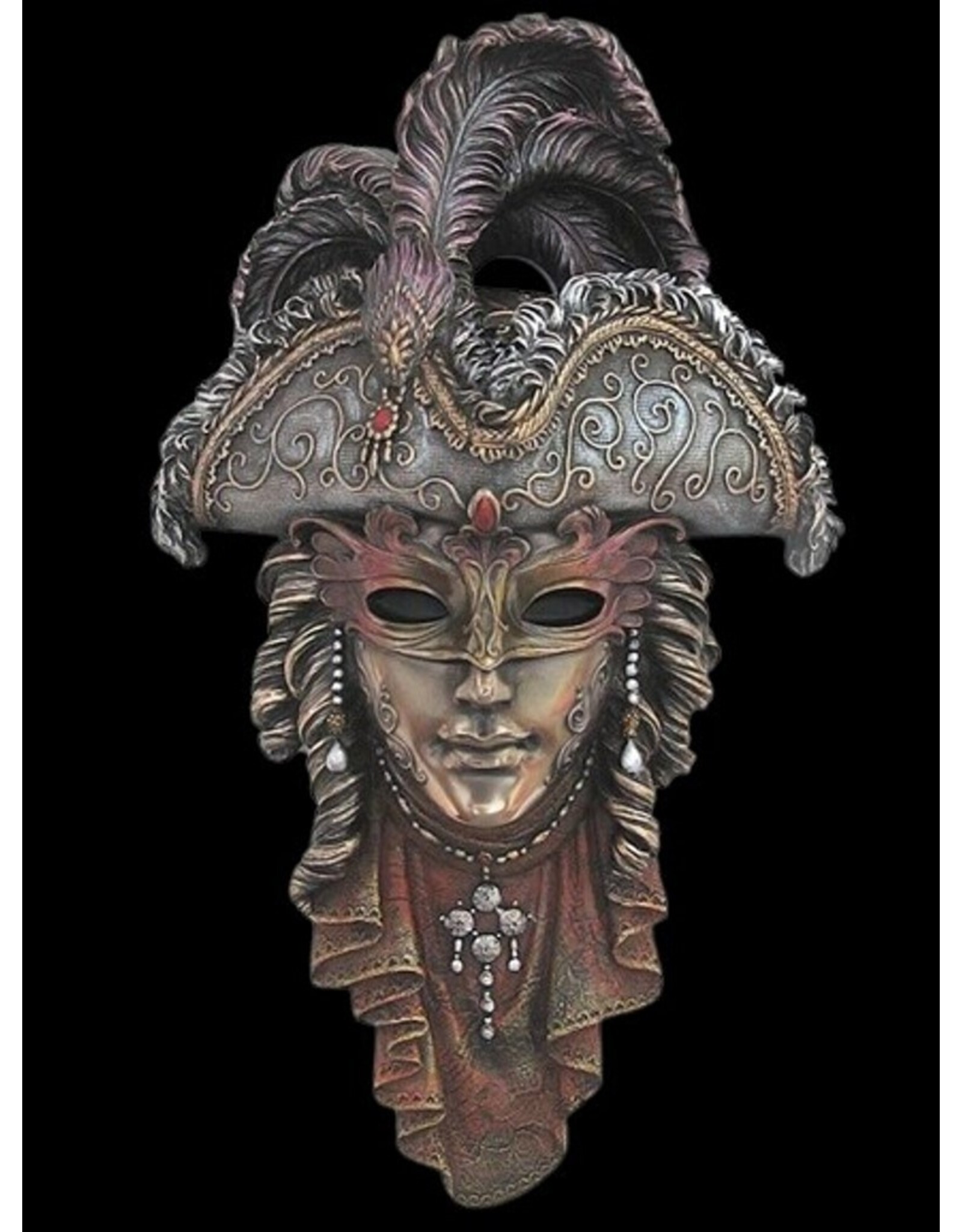 Venetiaans Masker Piraat Veronese Design 32cm | Boutique Trukado ...