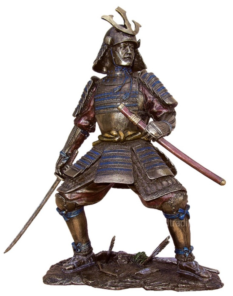 Japanese Samurai bronzed figurine Veronese Design | Boutique Trukado ...
