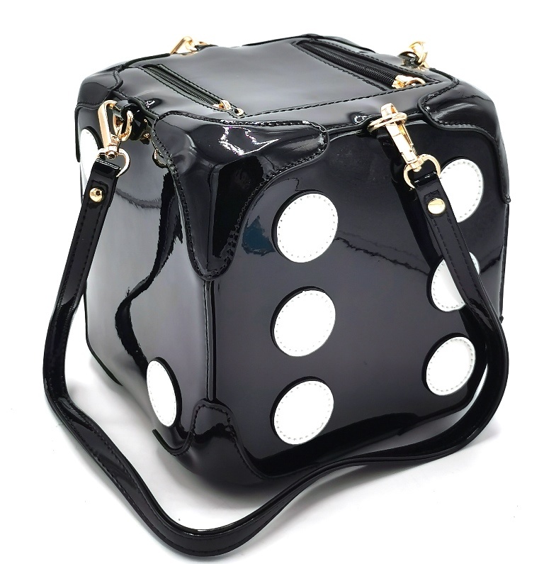 Fantasy tas Dobbelstenen Zwart-Wit | Boutique Trukado - Boutique Trukado