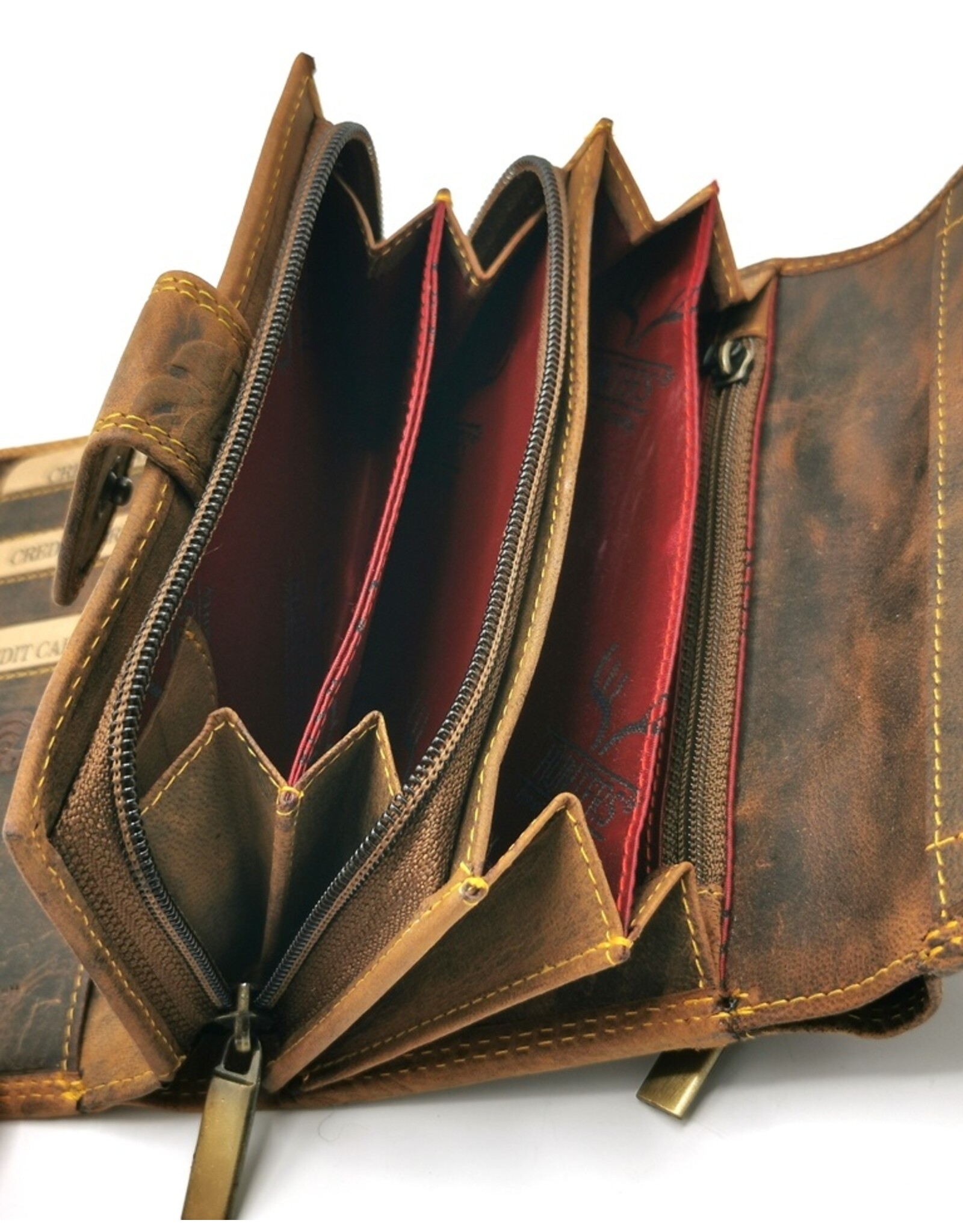 Leren portemonnee met reliëf Rozen RFID | Boutique Trukado - Boutique ...