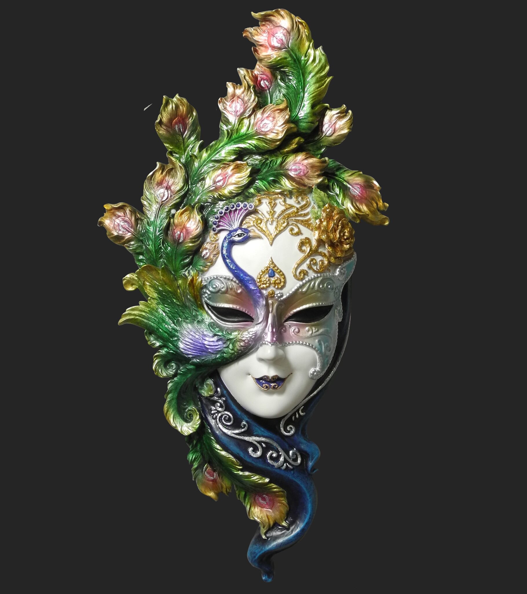 Venetiaans Masker Il Pavone (Pauw) Veronese Design | Boutique Trukado ...