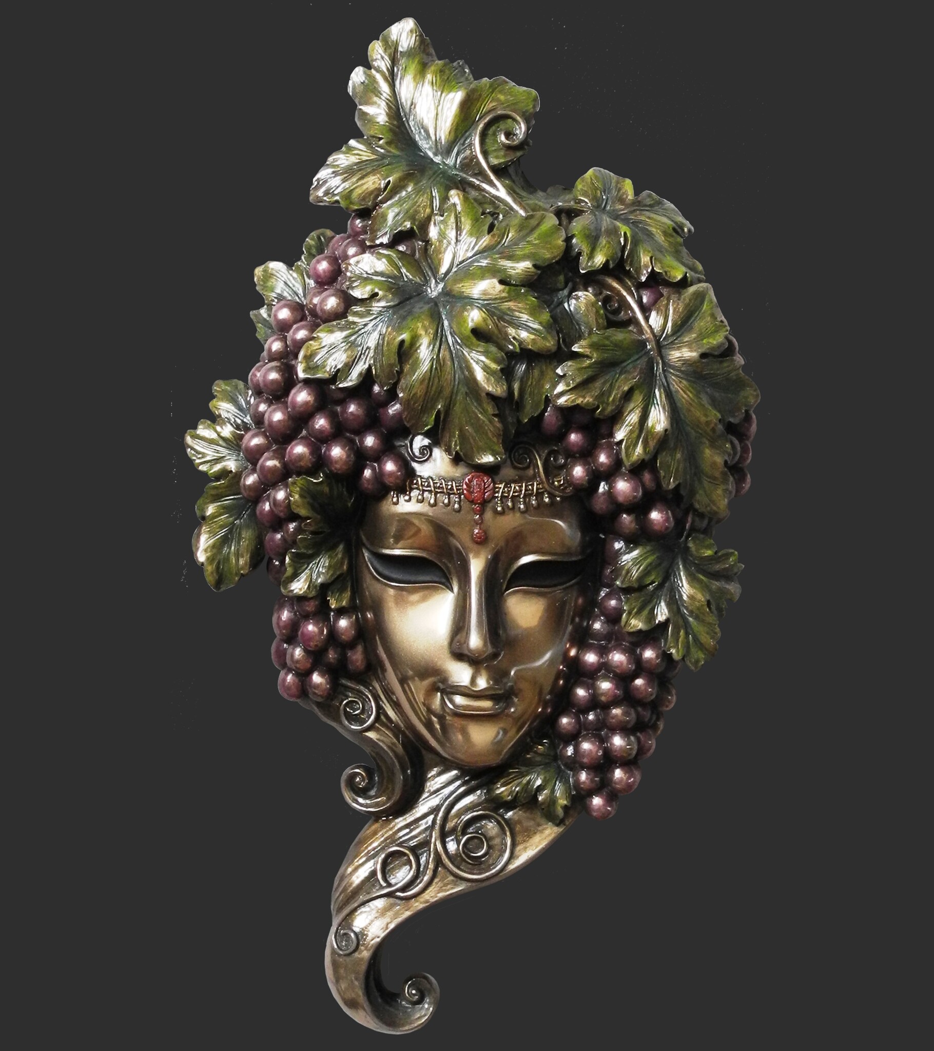 Venetian Mask Con l'Uva with Grapes Veronese Design | Boutique Trukado ...