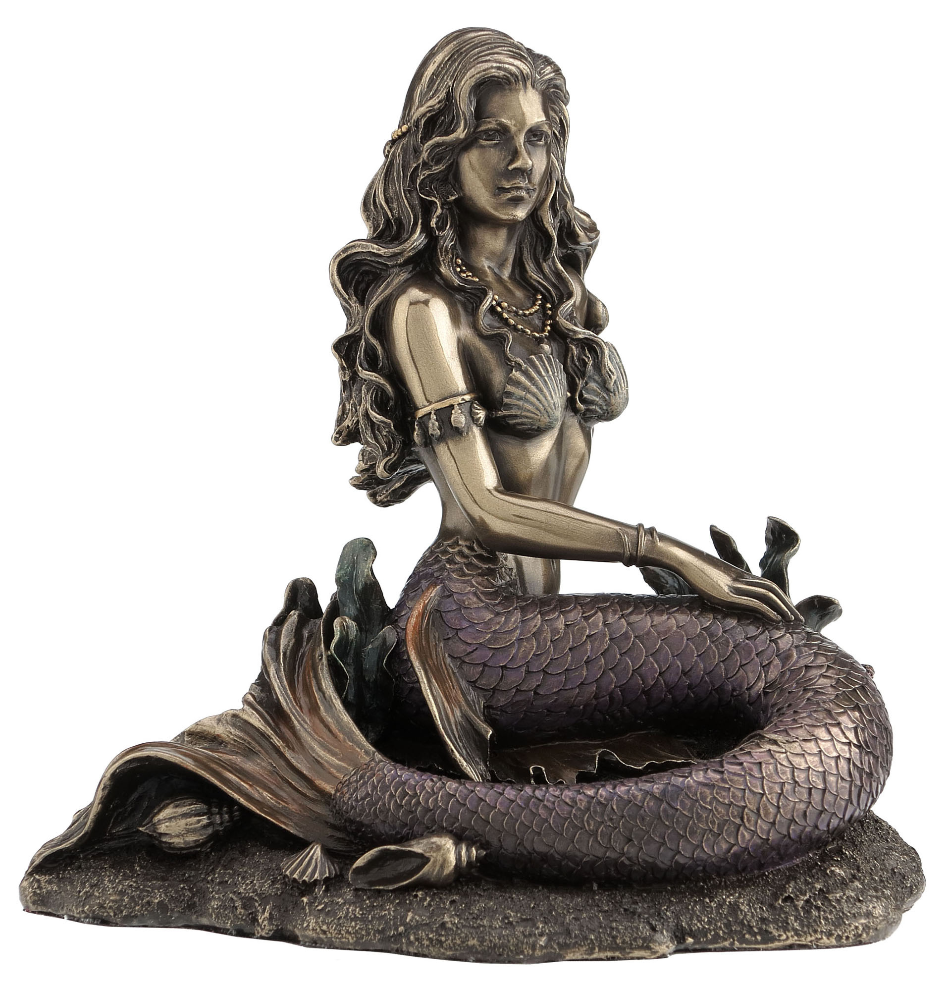 Enchanted Song Mermaid Sitting Veronese Design | Boutique Trukado ...