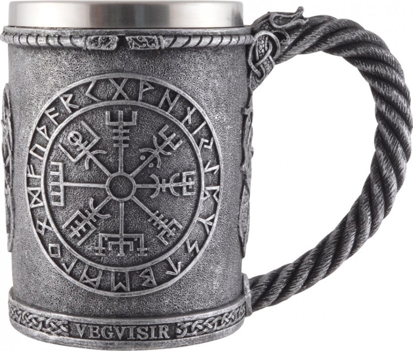 Mok Viking Kompas Vegvisir - 600ml | Boutique Trukado - Boutique Trukado