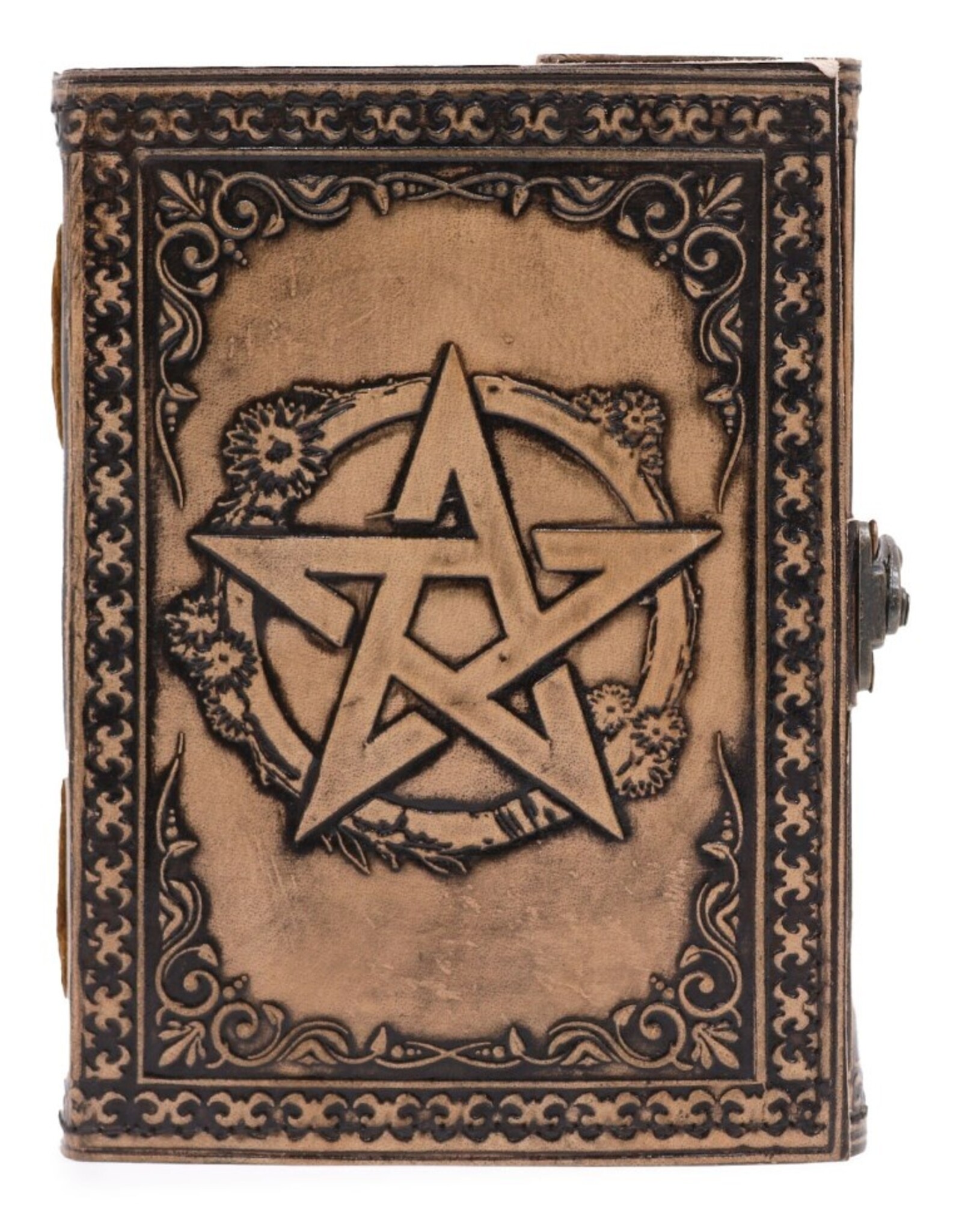 Pentacle Leather Esoteric Notebook | Boutique Trukado - Boutique Trukado