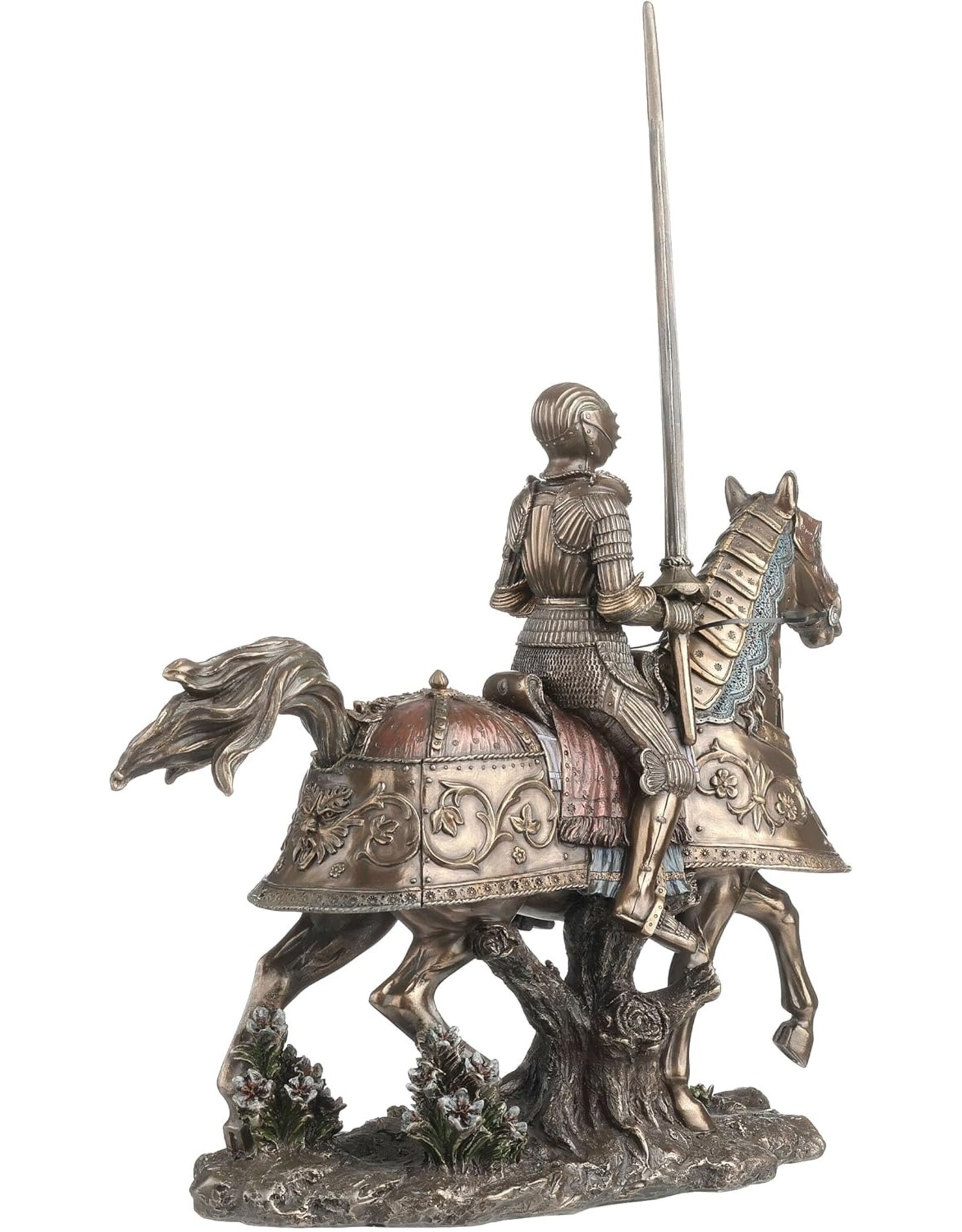 Gepanserde Middeleeuwse Ridder op het Paard Veronese Design | Trukado ...