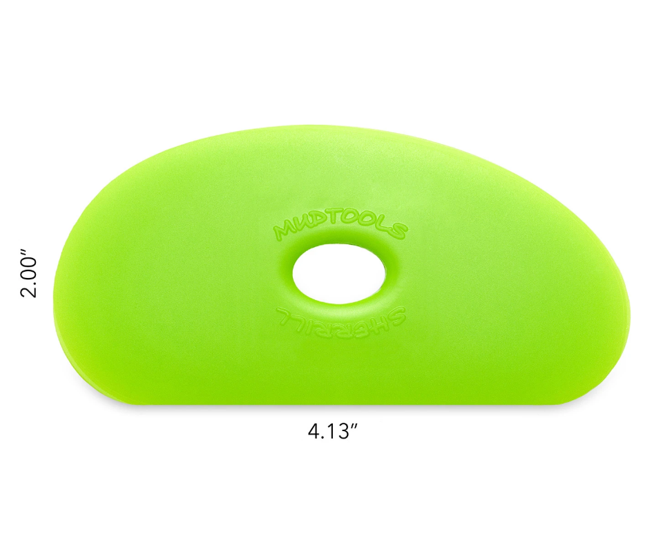 MUDTOOLS Mudtools shape 5 - groen hard 10,5 x 5 cm - SELADON