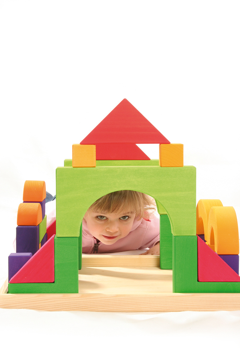 Grimms Basis Blokkendoos Set 1 - Hout en Plezier - Hout en Plezier