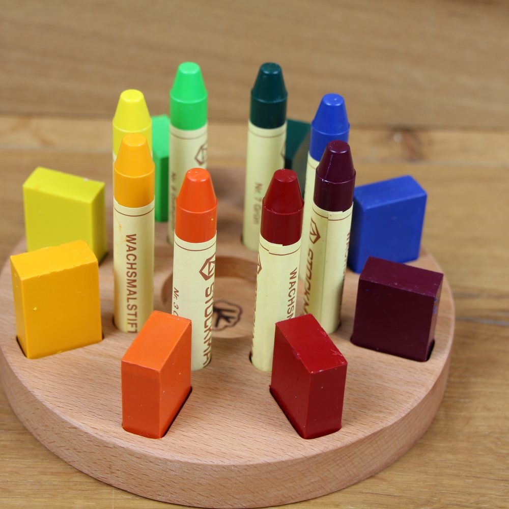 Kleine Knoest Krijthouder rond - Hout & Pl - Hout en Plezier