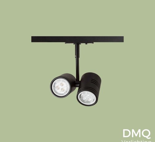 Track Light GU10 Double - Black - Marlow - DMQ