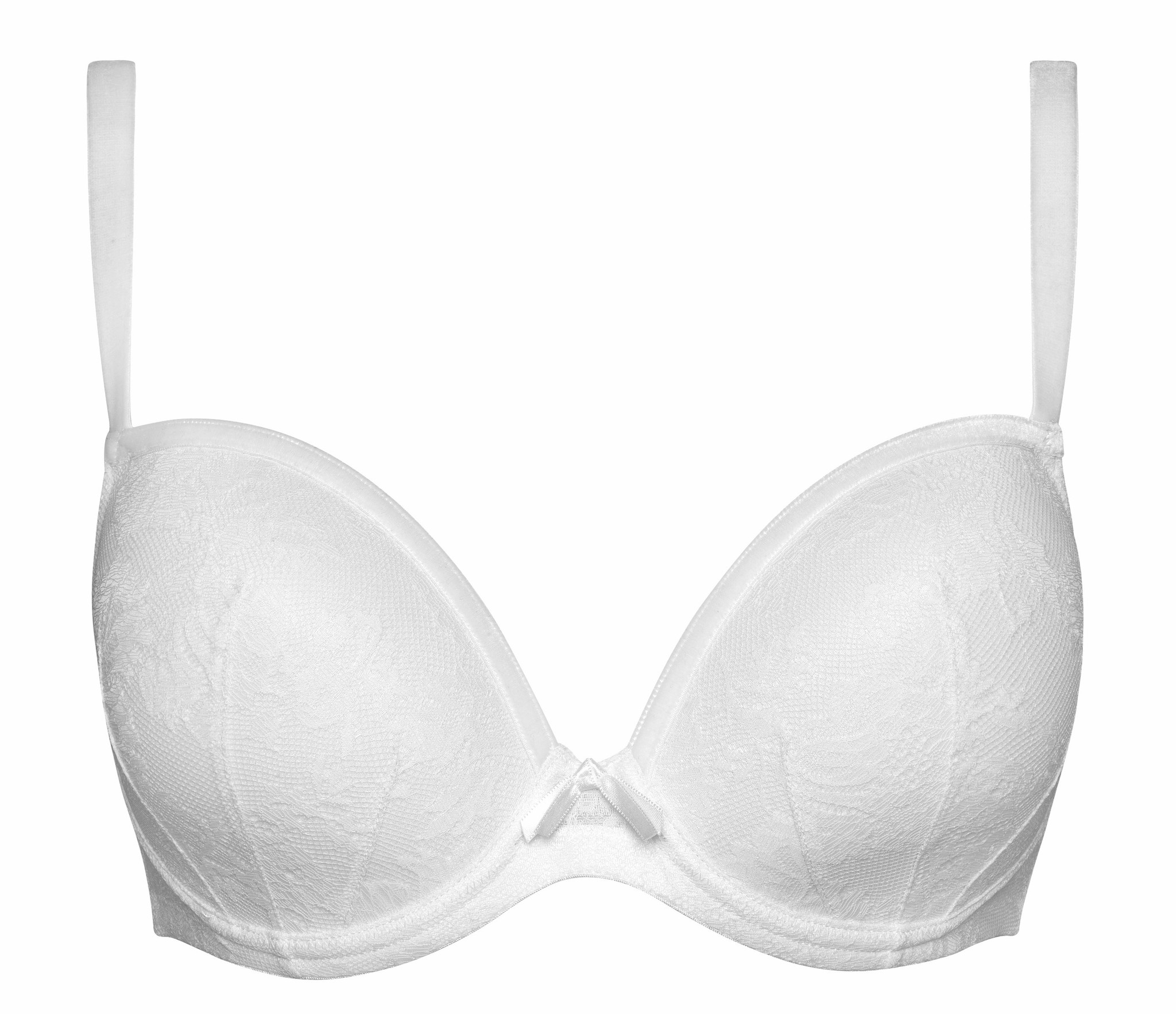 Wonderbra Embrace Bh licht voorgevormde cup zwart met skin of wit ...