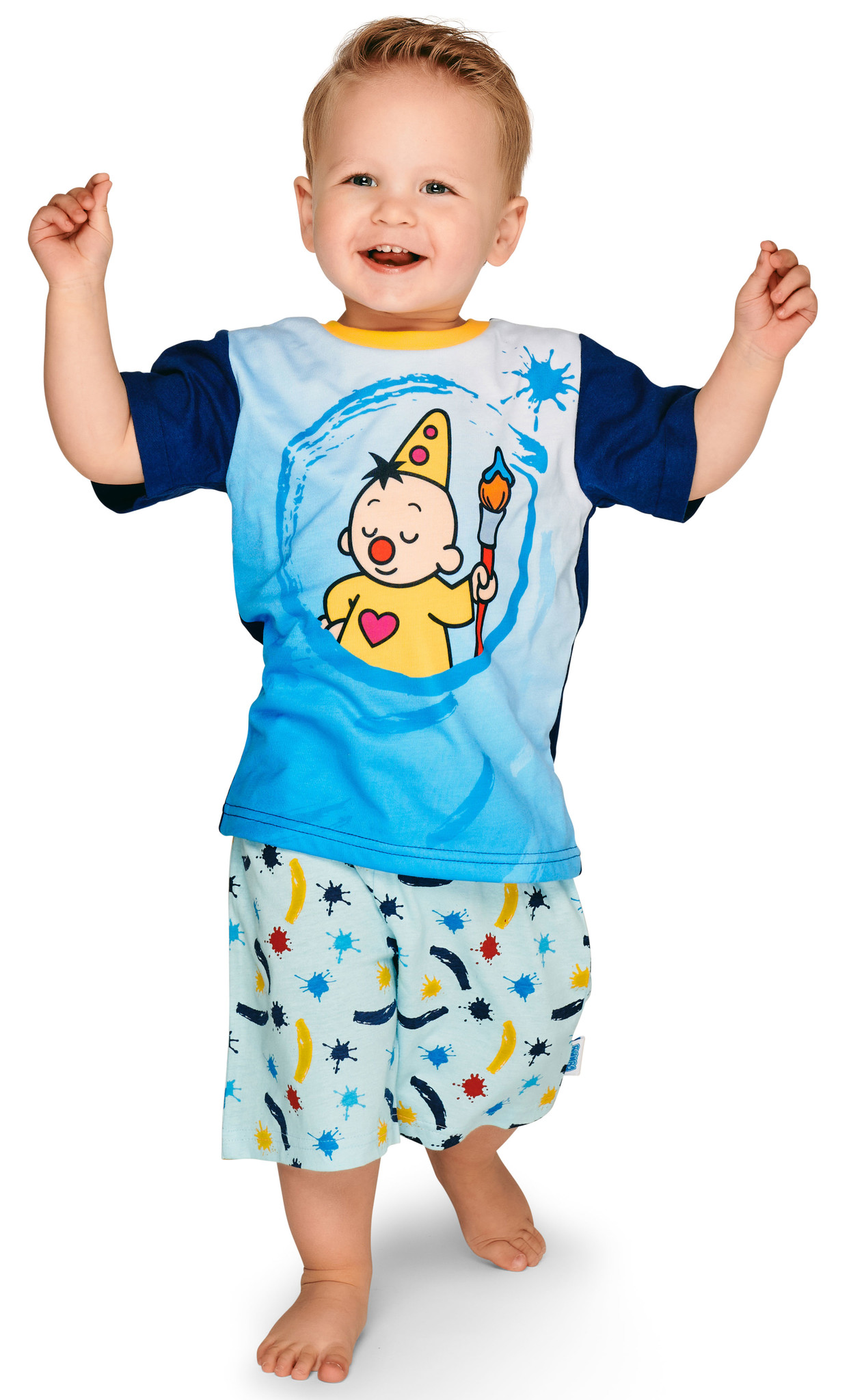 Bumba-jongens-Shortama-katoen-blauw-print-Bumba-Bodyfashion Born ...