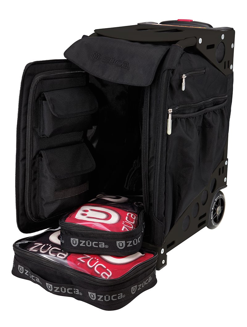 Cornhole Pro Rolling Bag - Black- the official ZÜCA website - ZUCA EUROPE