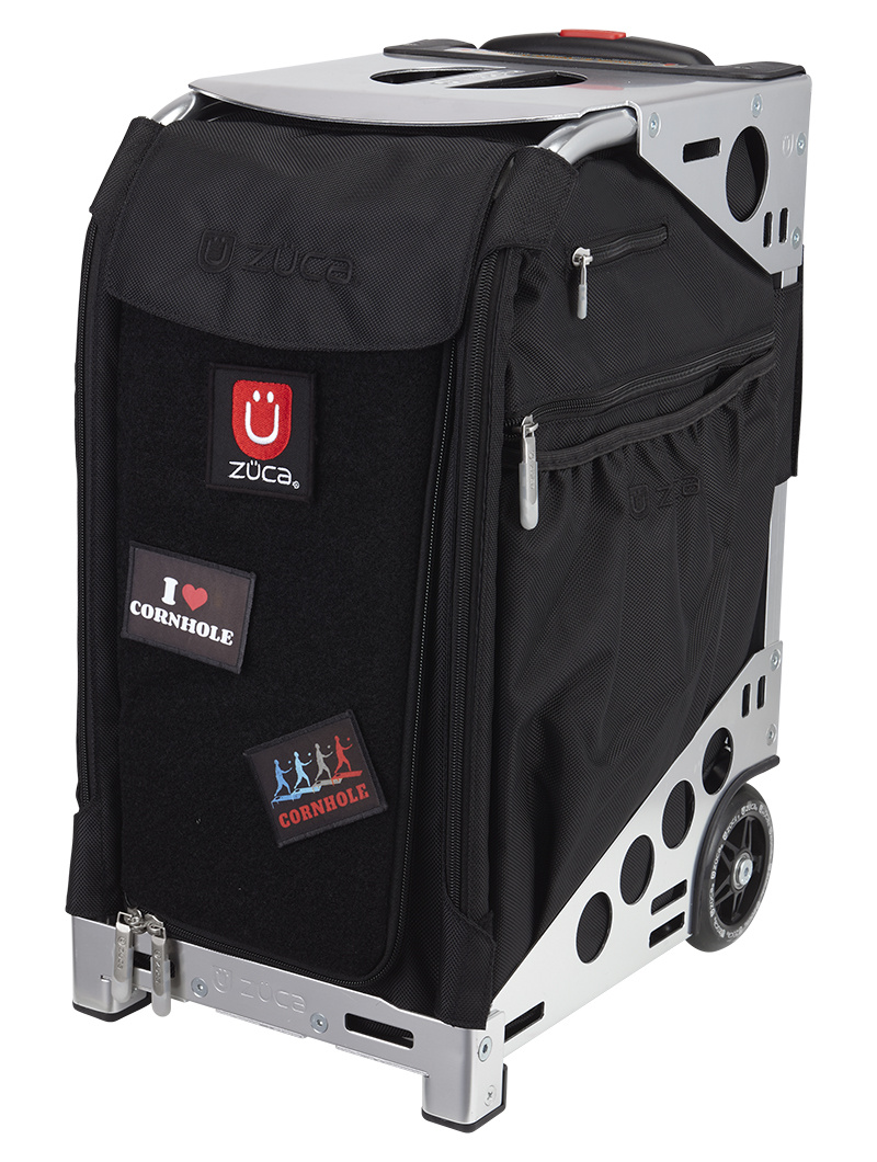 Cornhole Pro Rolling Bag - Black- the official ZÜCA website - ZUCA EUROPE