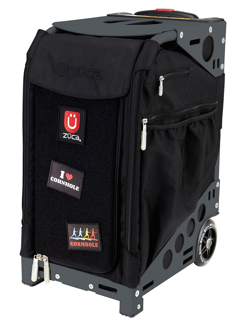 Cornhole Pro Rolling Bag - Black- the official ZÜCA website - ZUCA EUROPE