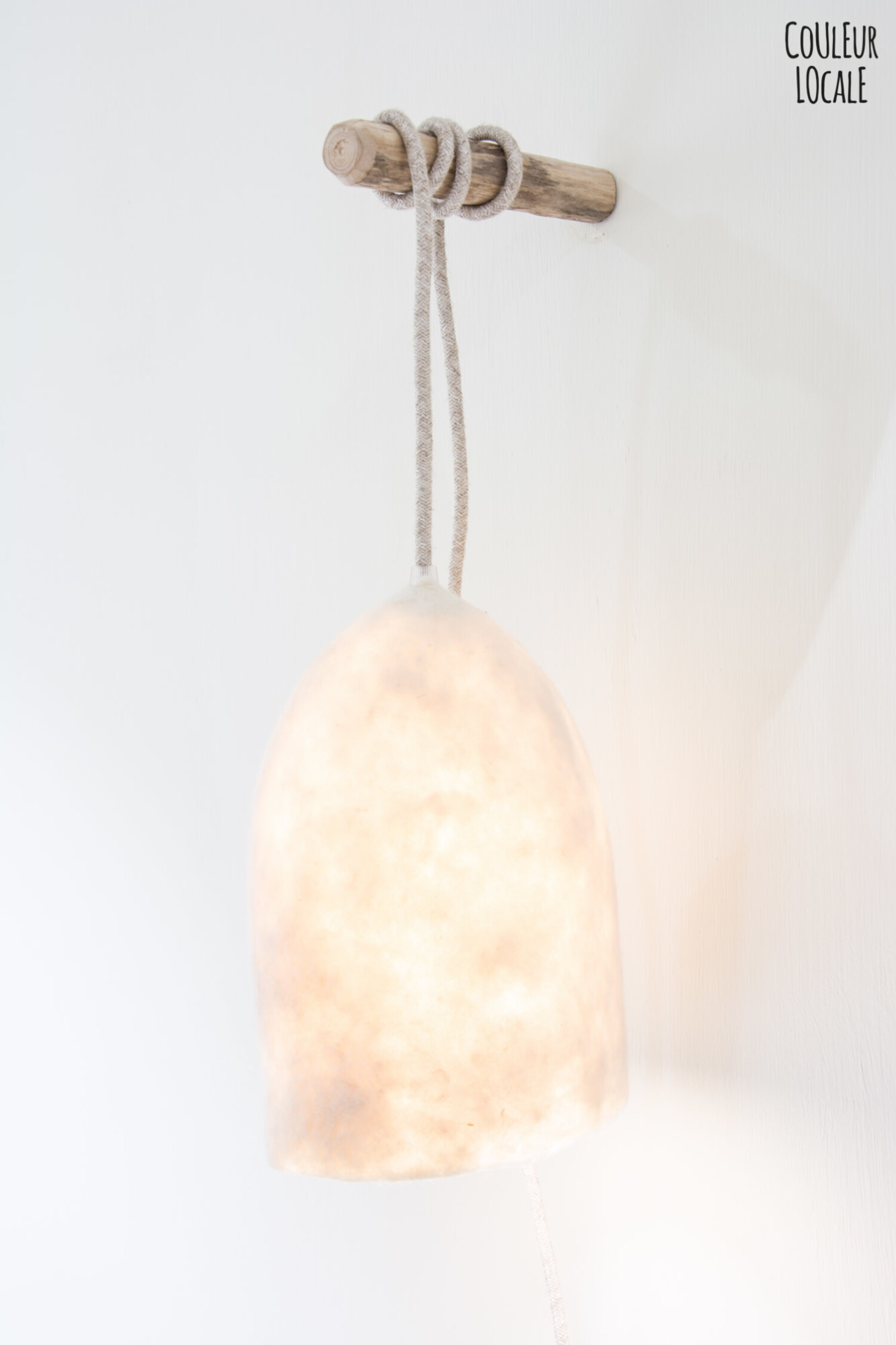 Felted hanging lamp - Couleur Locale