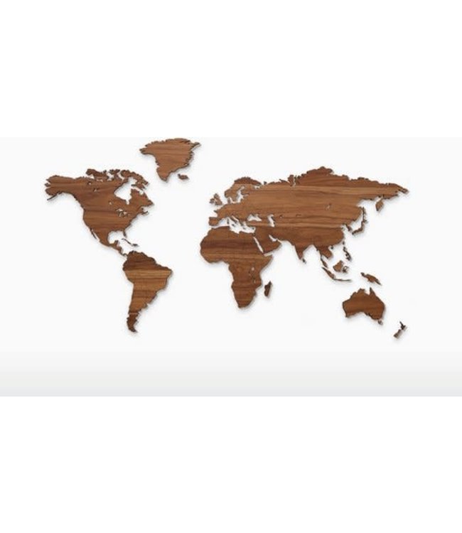World map - Walnut • Couleur Locale