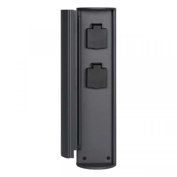 POWERPOINT - Outdoor socket column - Ø 10 cm - IP44 - Anthracite - 278 ...