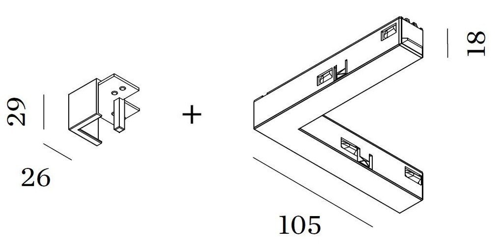 Strex Elektrische / Mechanische L-verbinding (links, rechts ...