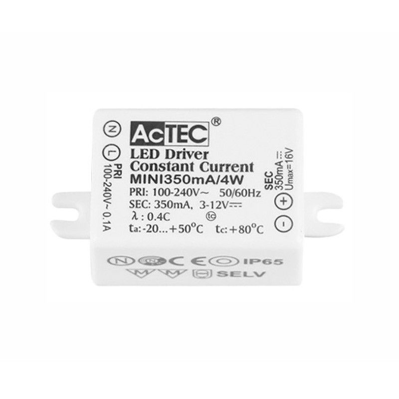 Driver LED 350mA - 4W - IP65 - PerfectLights