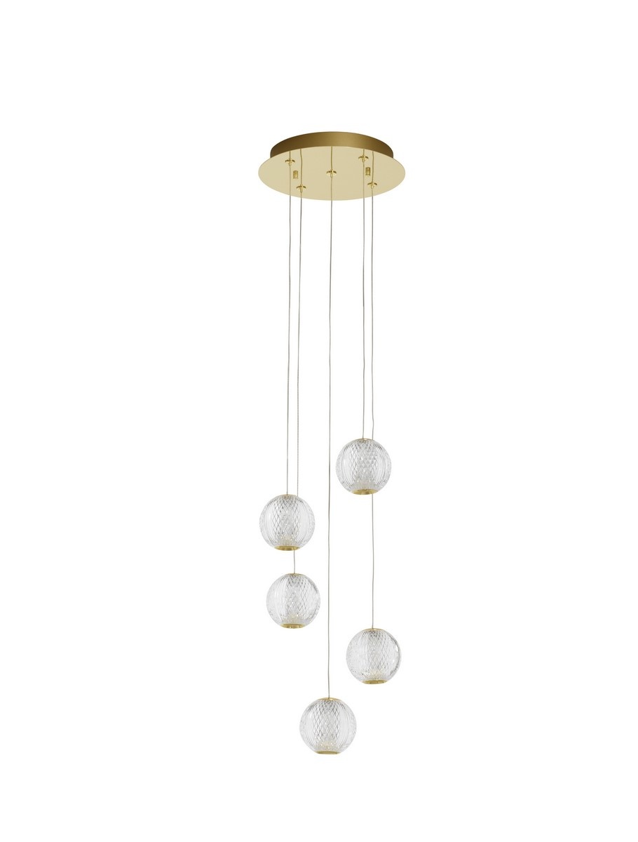 Hanging lamp Rando Thin - hanging lamp - Ø 38 x 120 cm - 30W LED DIM ...