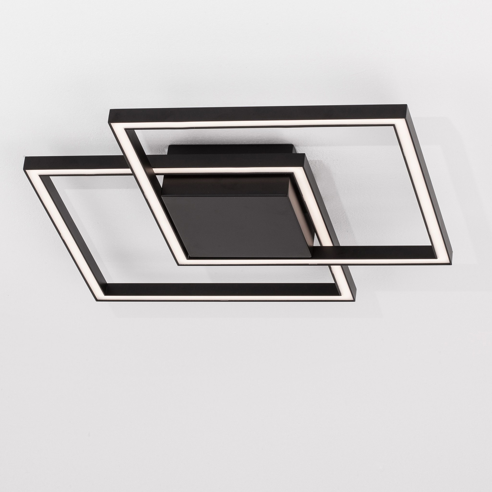 LED ceiling lamp BILBAO black 46 x 46 cm - PerfectLights