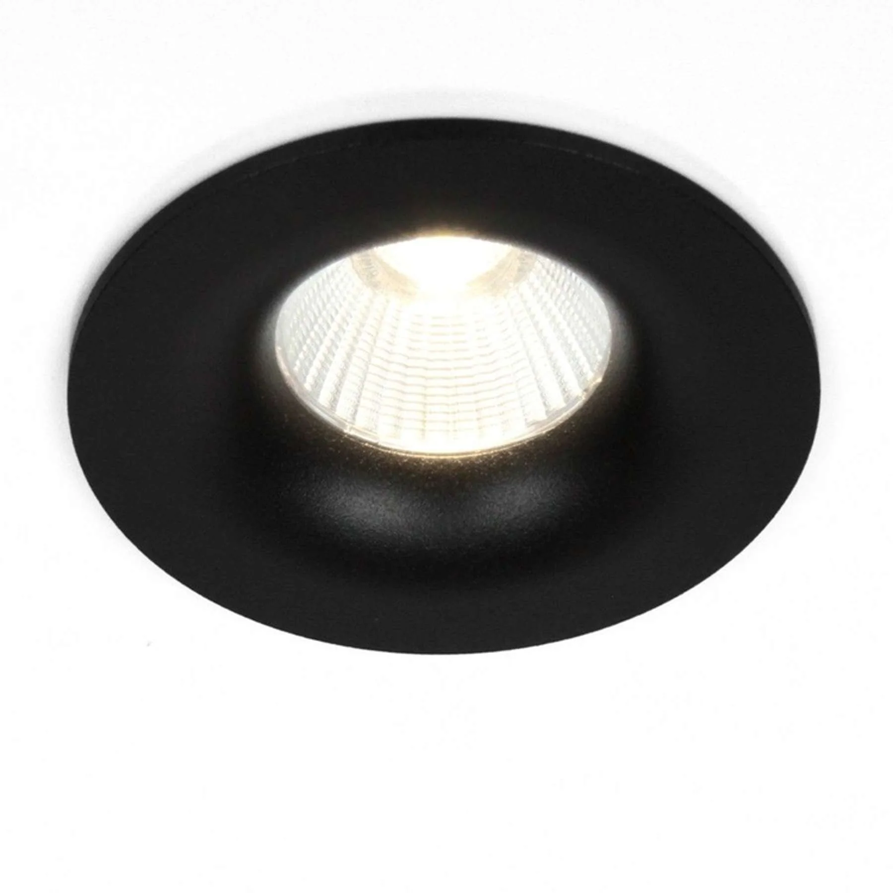 Clickfit Smooth IP54 Recessed Spotlight Black - PerfectLights