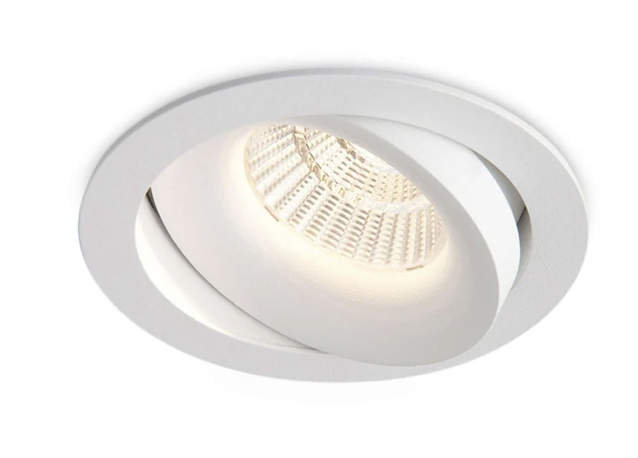 Clickfit Smooth Adjustable Recessed Spotlight White - PerfectLights