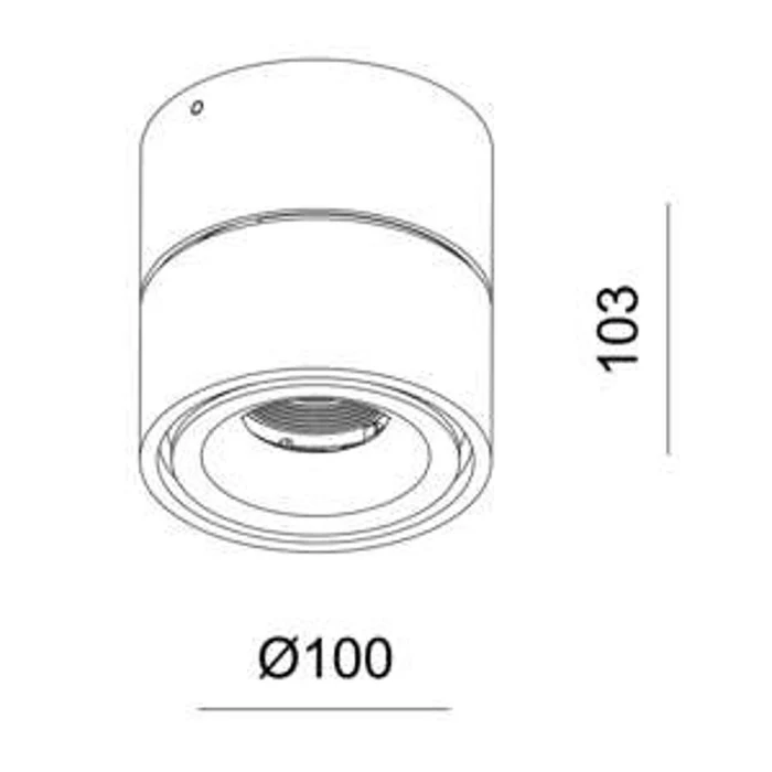Nimis 1 Ceiling Spot White - 3000K - PerfectLights