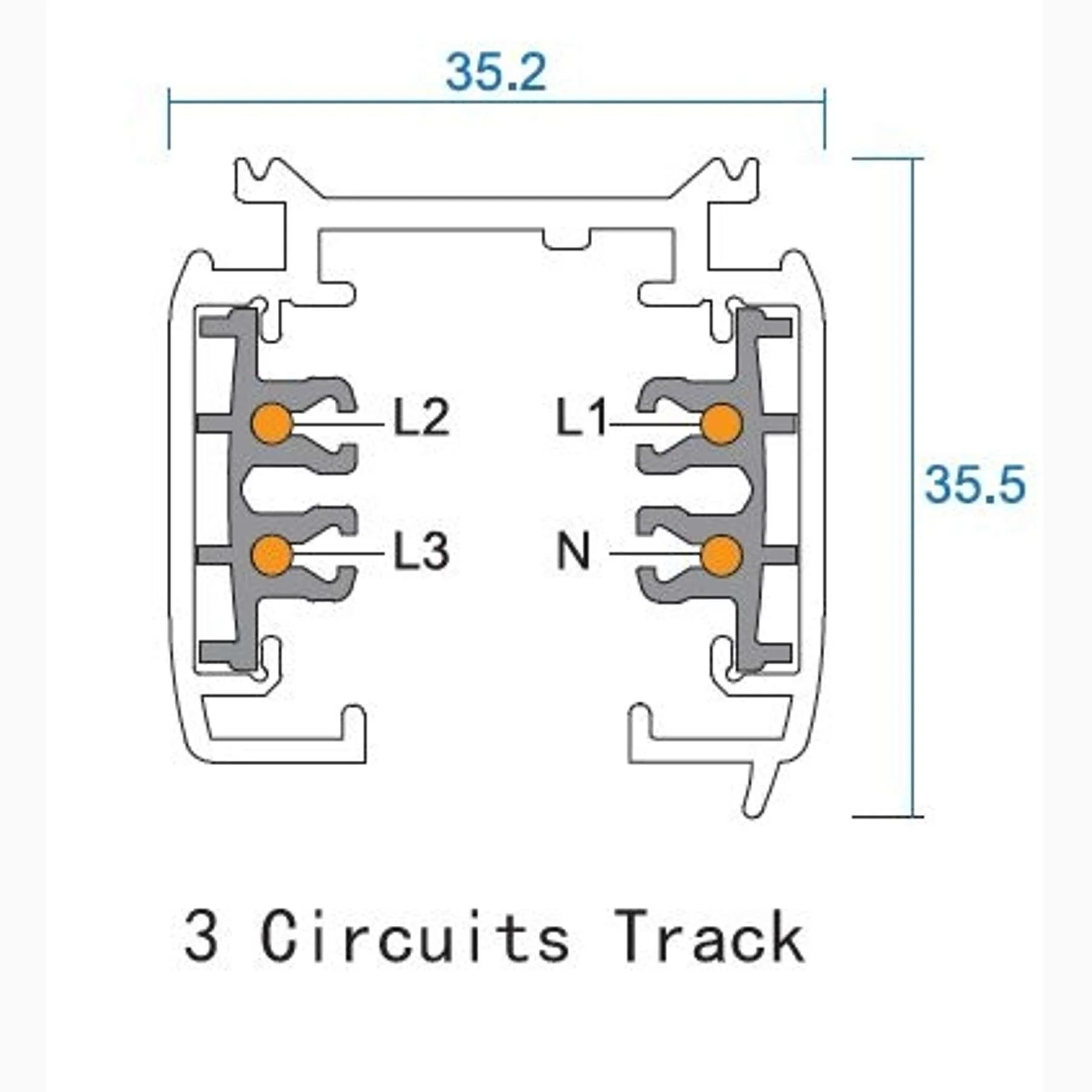 A-Track 3-phase Rail 1.5m Black - PerfectLights