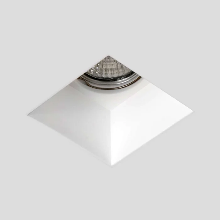 Spot encastré carré Gypsy en plâtre - PerfectLights