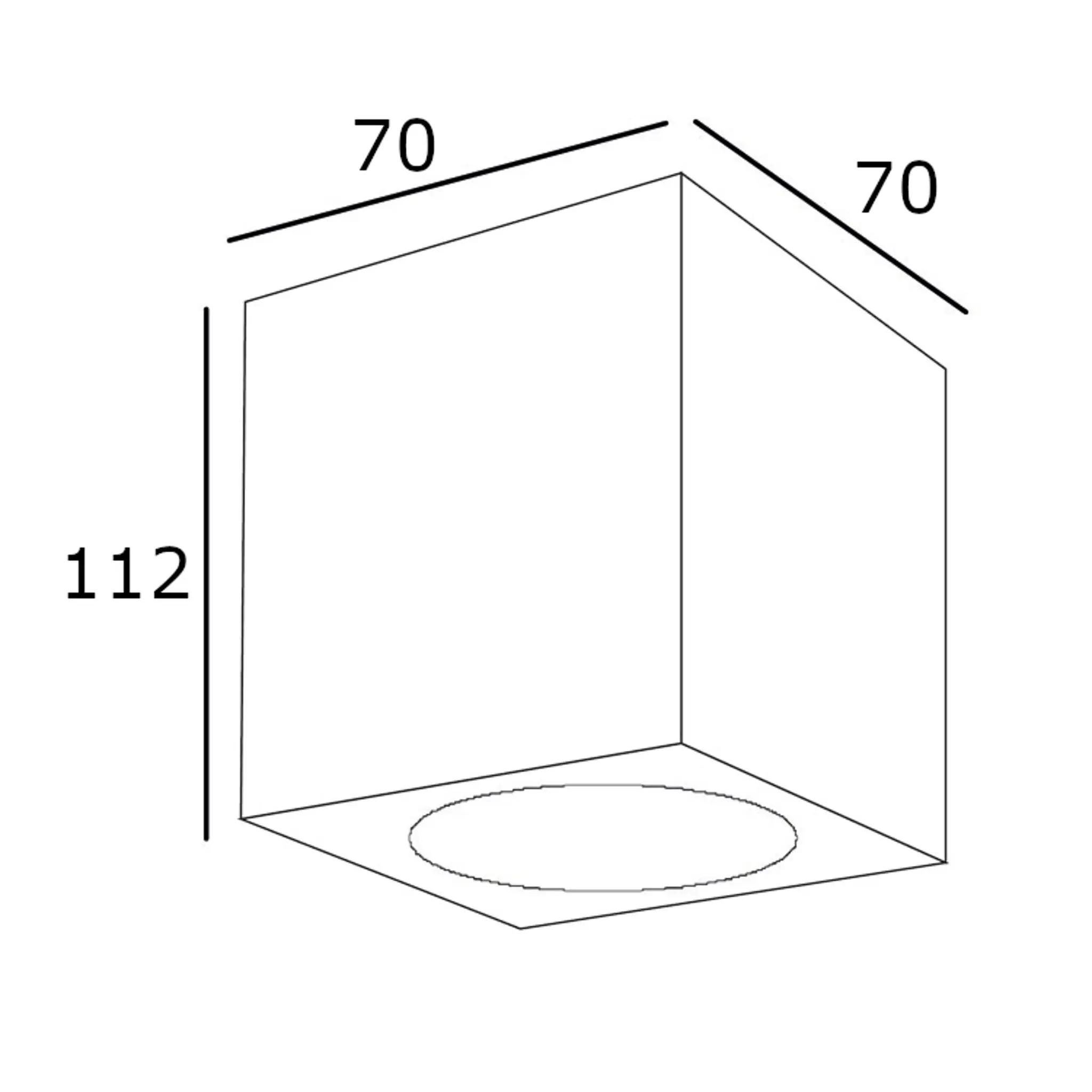Gypsy Square Surface-Mounted Spotlight Plaster - PerfectLights