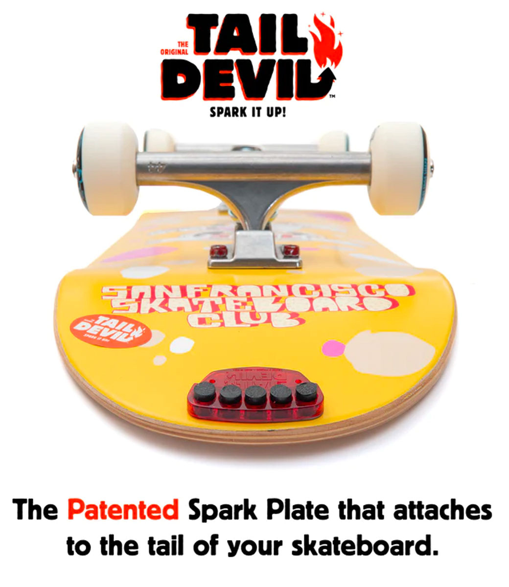 Tail Devil Skateboard Spark Plate I Skateshop.be - Skateshop.be