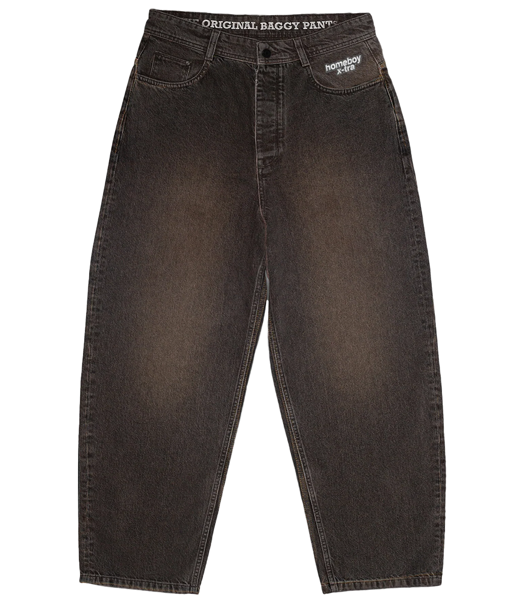 HOMEBOY X-Tra Monster Denim Black Label - Dirty Black - Skateshop.be