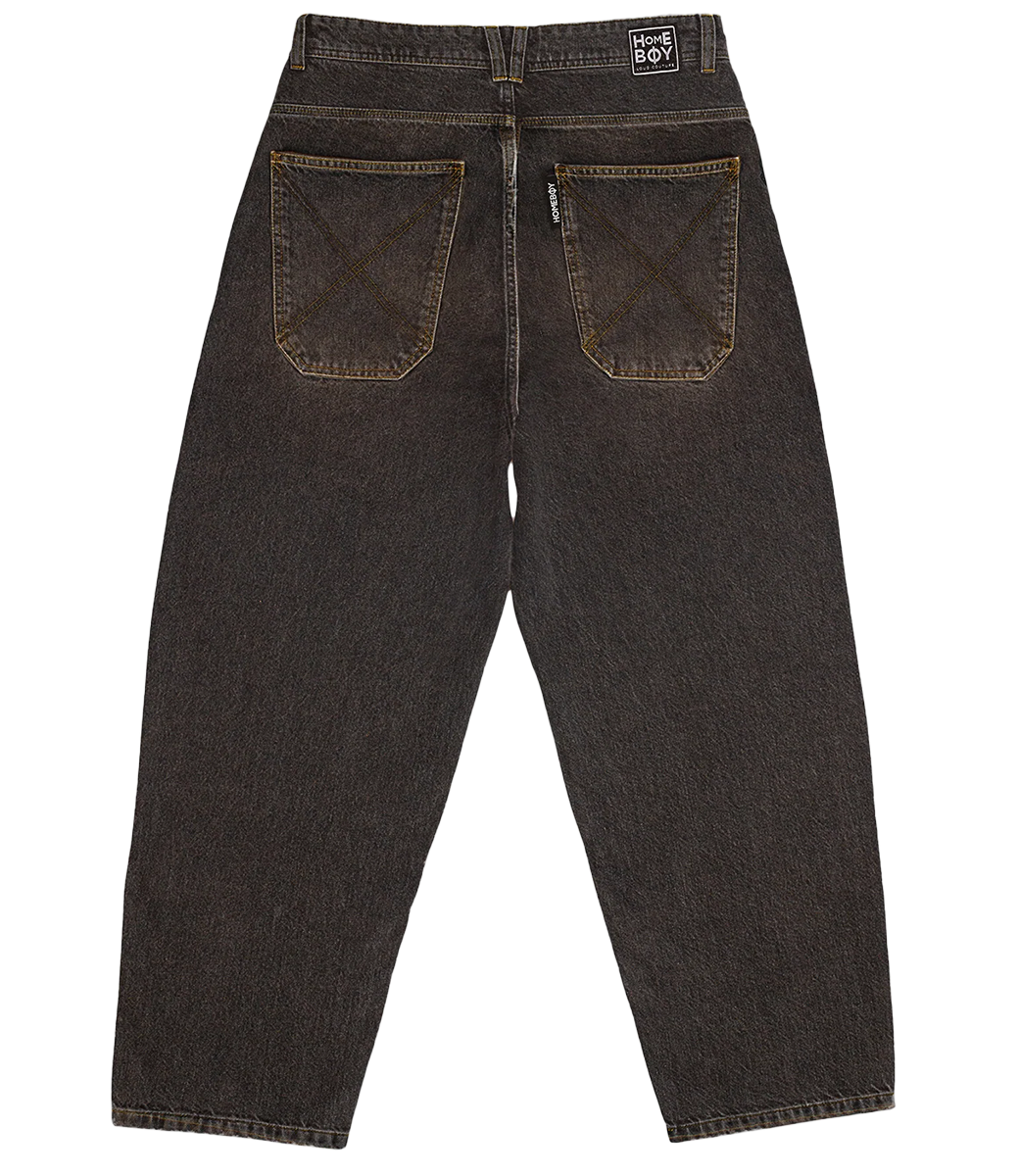 HOMEBOY X-Tra Monster Denim Black Label - Dirty Black - Skateshop.be