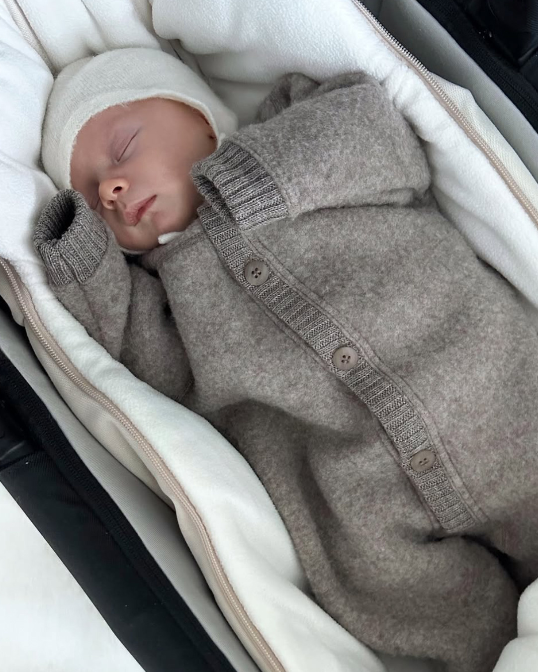 Joha overall van wolfleece - sesam | Ziloen - Ziloen
