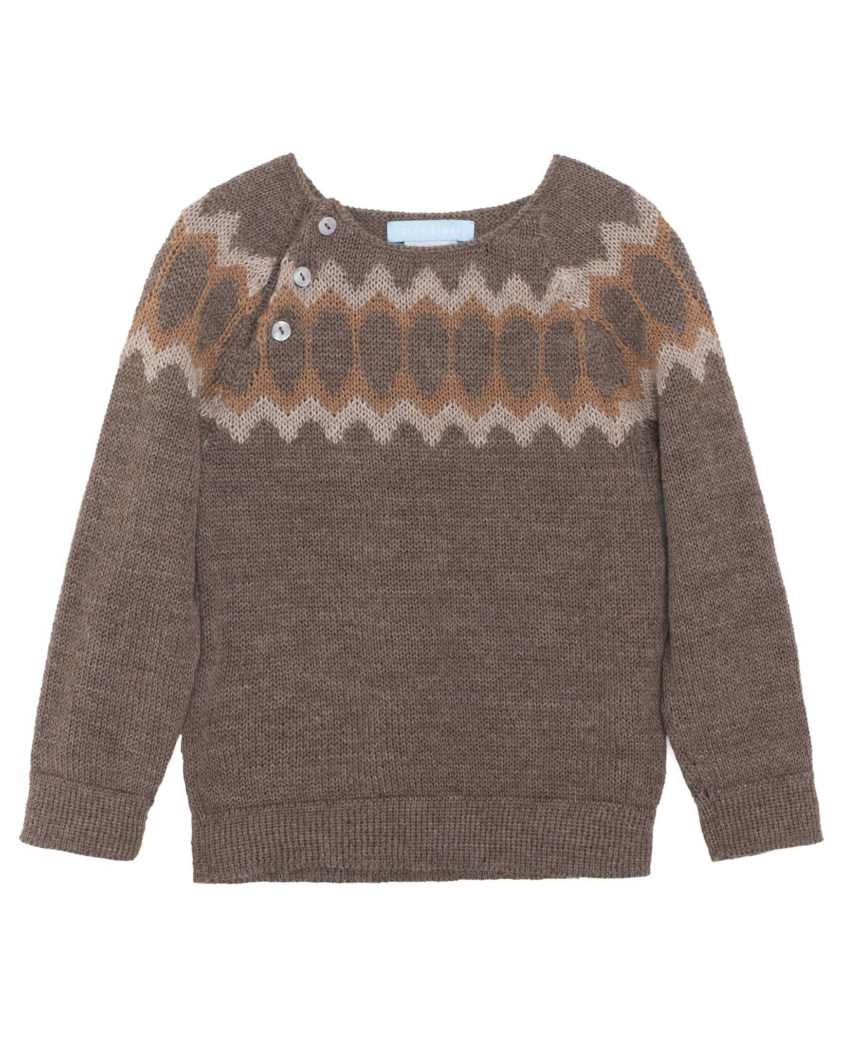 Serendipity Trui van alpaca - pebble: super zachte alpaca wol | Ziloen ...