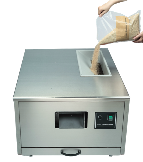 Corncob (granulate) cutlery polisher - Webshop Hendriks Horeca B.V ...