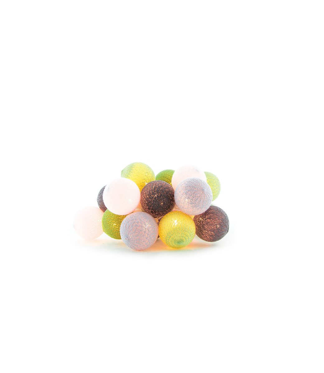 Outdoor Cotton Lights - Verde - Cotton Ball Lights