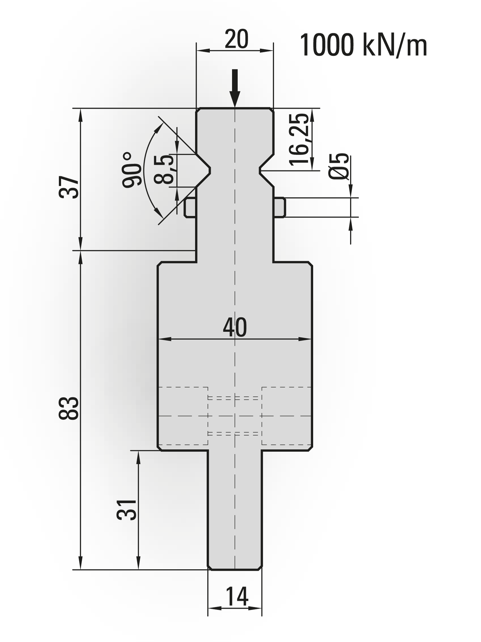 50.970 Oberwerkzeugadapter - UKB