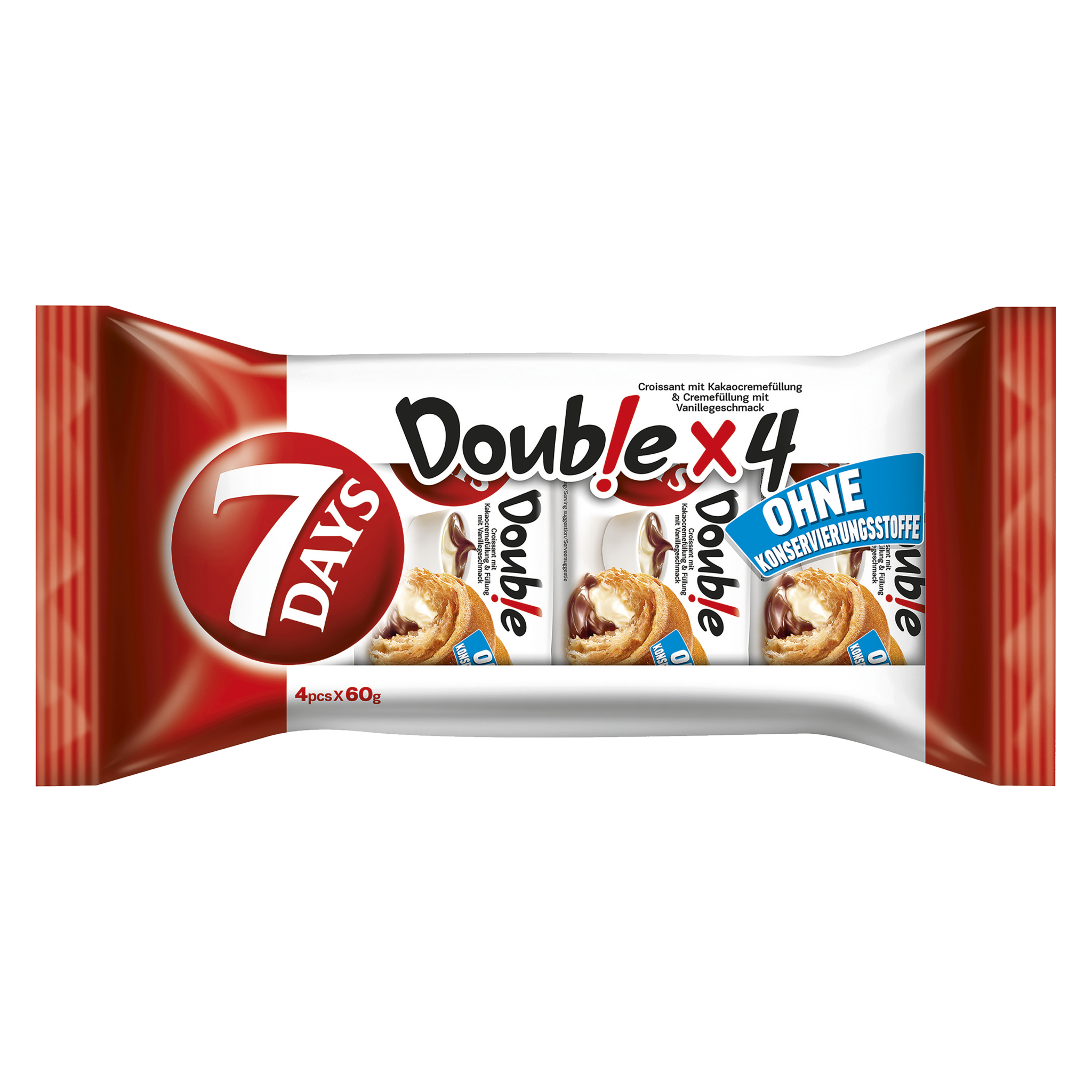 Croissant Cocoa & Vanilla - 4 x 60g x 10 - Zak - Bickery Food Group B.V.