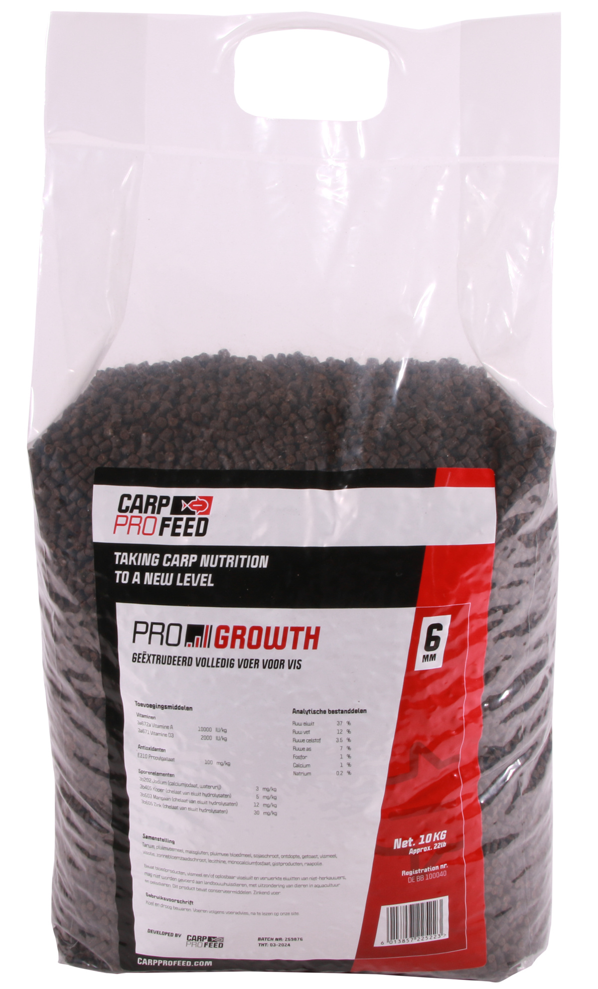 De Carp Pro Growth 6mm 20kg - Baitworld