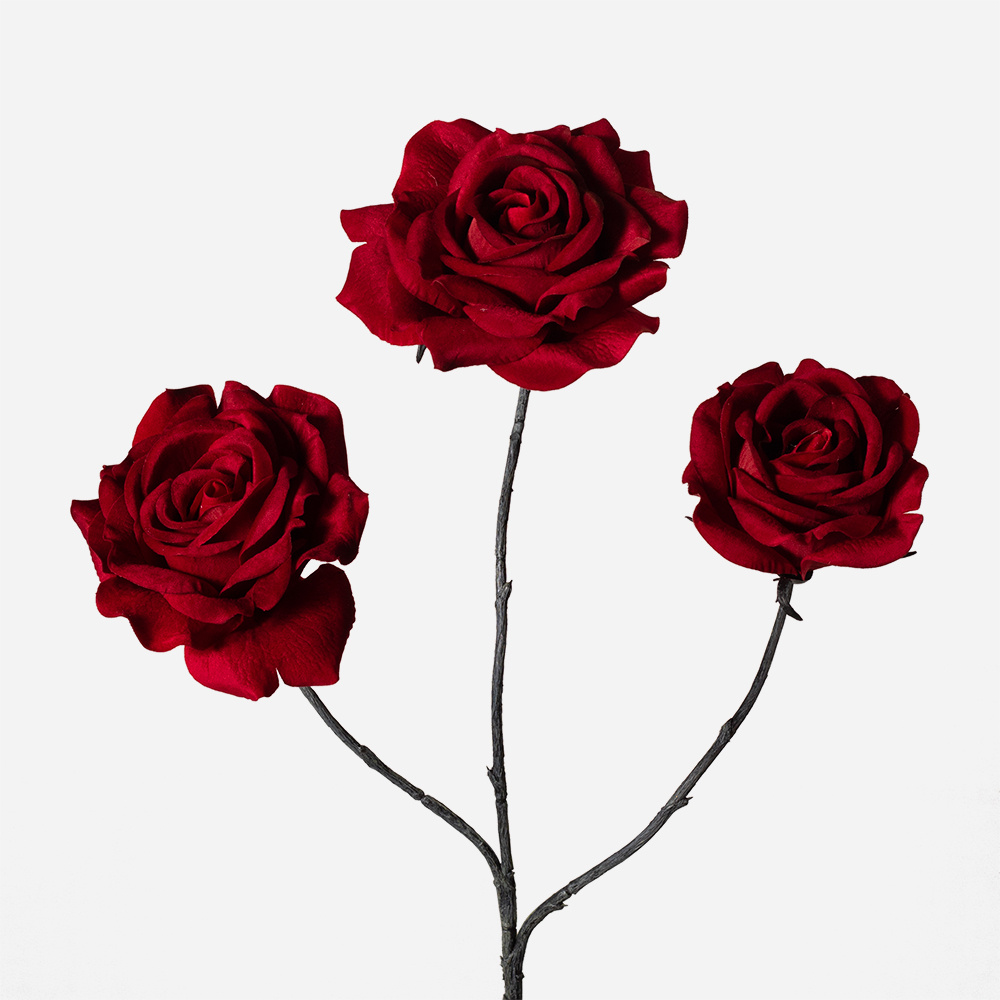 Kunstbloem Roos rood (69 cm) - Mooie kunststelen - FloraWorks