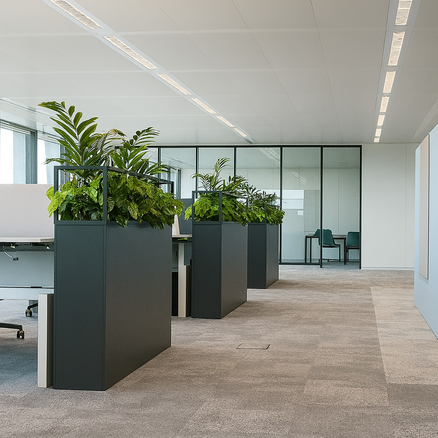 Kantoorbeplanting Aixtron Heerlen kunstplanten de Brightlands Campus ...