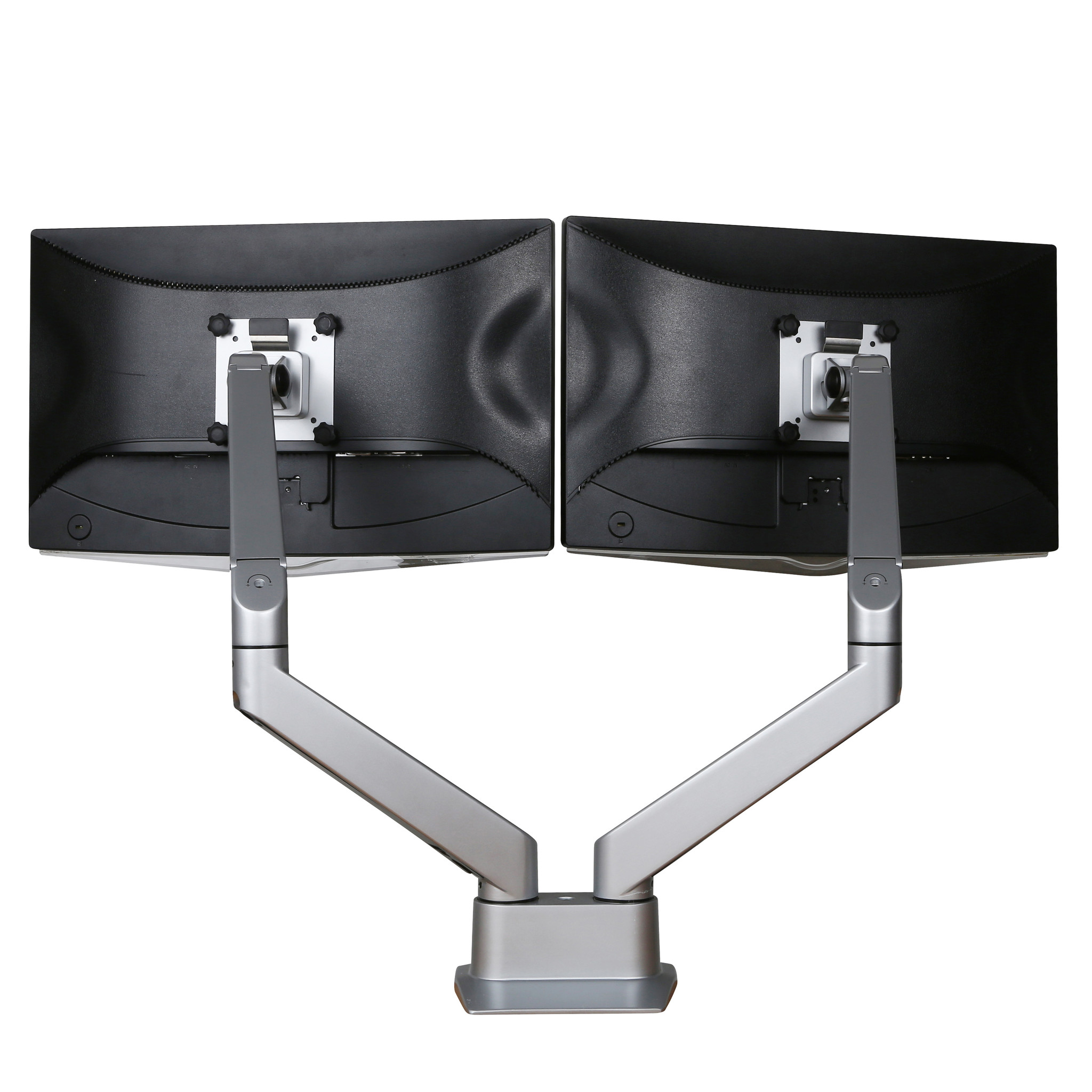 Ergo-Flex-Duo Monitor Arm 2 Schermen Met Gasveer - Staanofzitten.nl