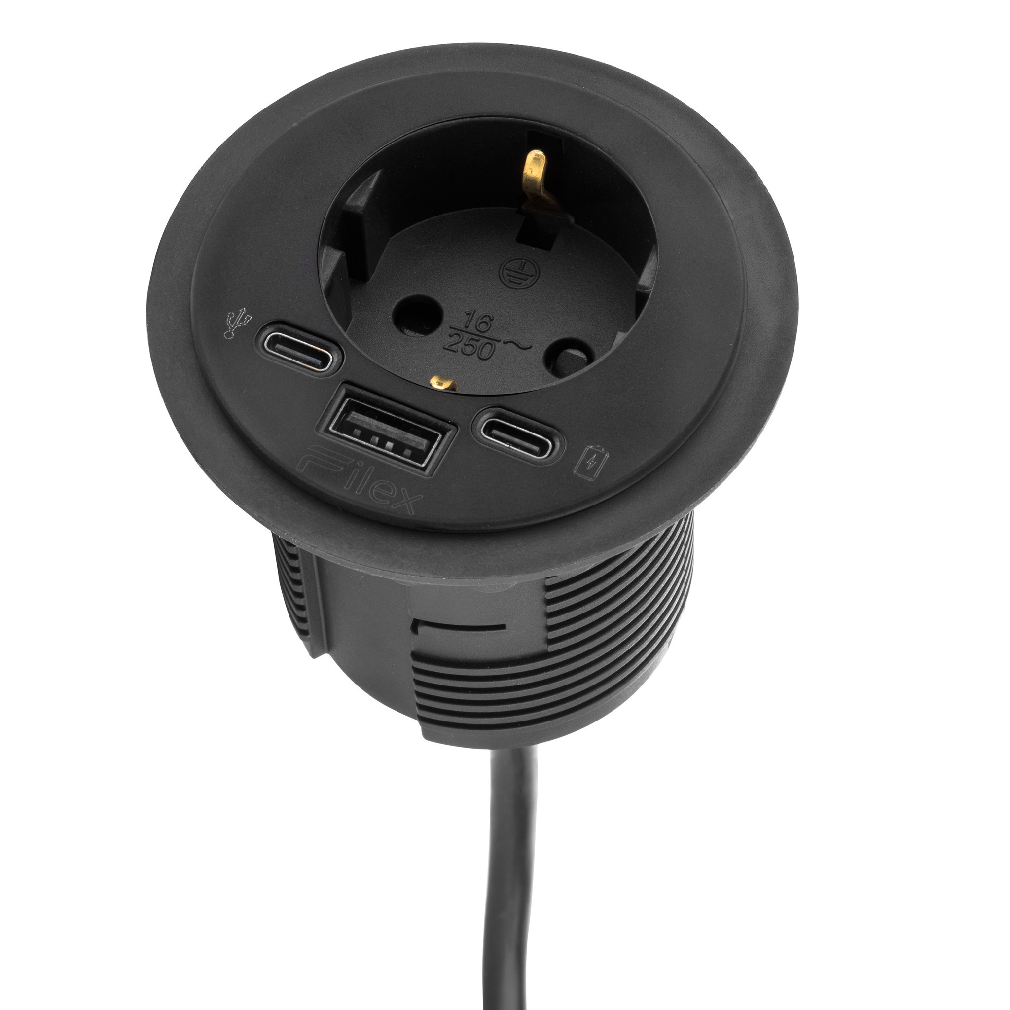 Power Spot Inbouw Bureau Stopcontact - Staanofzitten.nl