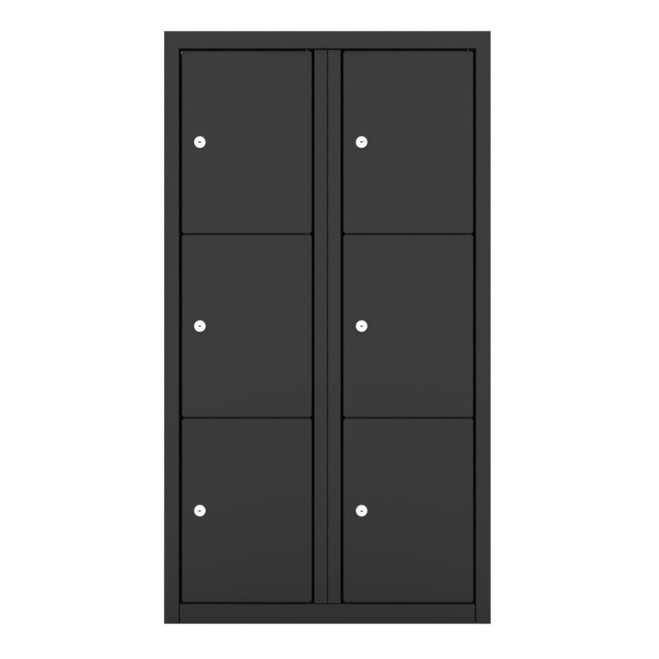 DarkLine 6-Deurs Lockerkast 60cm Breed - Staanofzitten.nl