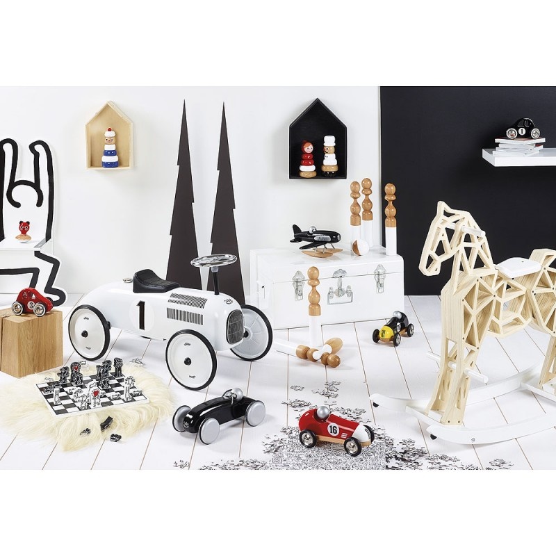 Vilac vintage racing car wood black large 2335K - Rocket Toys