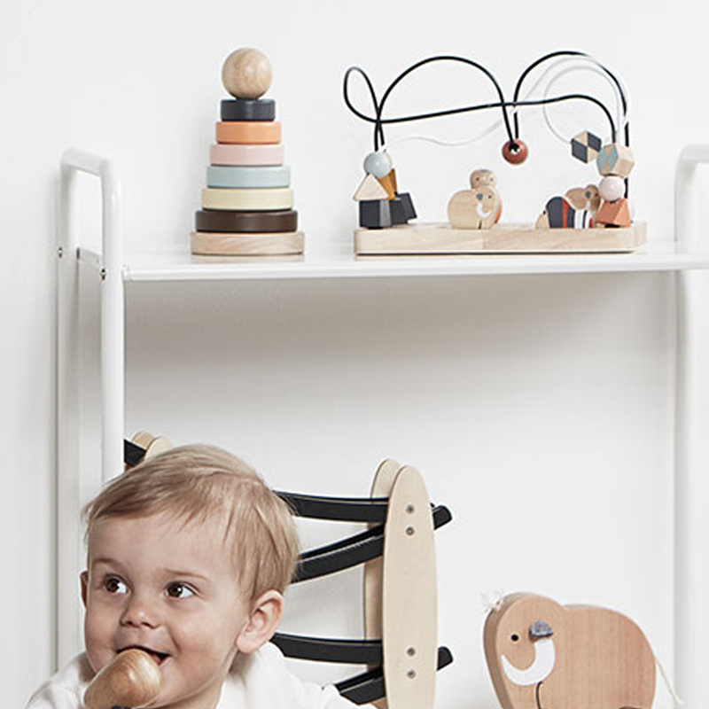 Kids Concept stacking tower wood NEO 1000135 - Rocket Toys